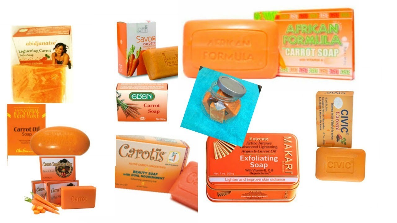 The BEST OF CARROT SOAPS for uneven SKIN TONE
