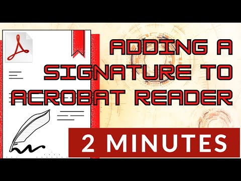 How to Add a Signature to a PDF Document using Adobe Acrobat Reader on Windows 10