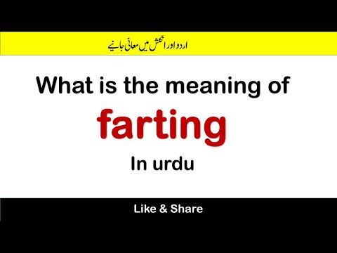 farting meaning in urdu