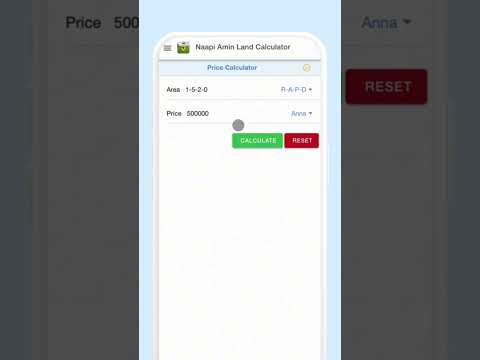 Calculate price of land area based on local measuring units. #naapiamin #price #calculator