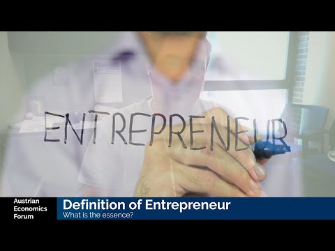 What is an Entrepreneur? (AEF 8.1)