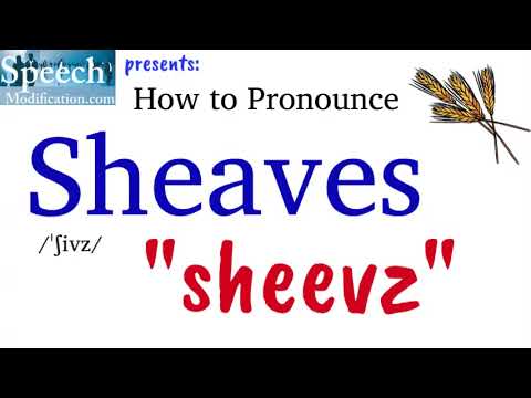 How to Pronounce Sheaves