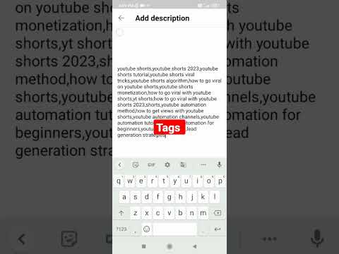 YouTube video me tags kha se lgaye 🥳😚🤗👍💯#shorts #tags #youtubeviralshort #freetagsside#aktechnology