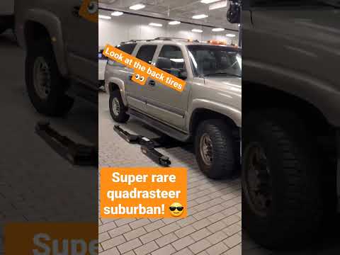 Quadrasteer suburban!!! I freaking love this thing #quadrasteer #suburban #2500 #chevy #hd #haul #gm