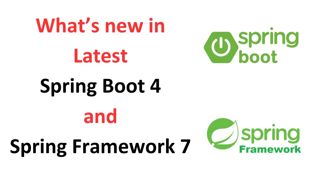 Spring Boot 4 and Spring Framework 7 – What’s New