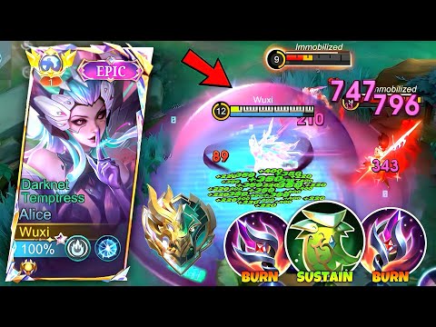 NEW SEASON 37 IS HERE!!! ALICE NEW SUSTAIN & DAMAGE BUILD & EMBLEMSET FOR THIS SEASONπ₯ - MLBB