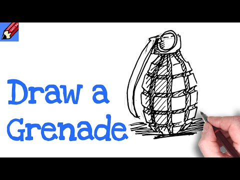 How to draw a Hand Grenade – Shoo Rayner