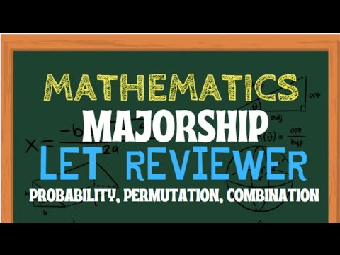LET Reviewer 2023 | Math Majorship | Probability, Combination and Permutation | Arjay Enseñado