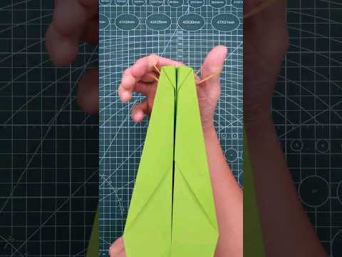 How to make a flying paper plane with rubber bands || Paper plane 286
