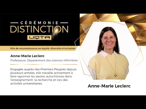 Anne-Marie Leclerc - Prix de reconnaissance en équité, diversité, inclusion