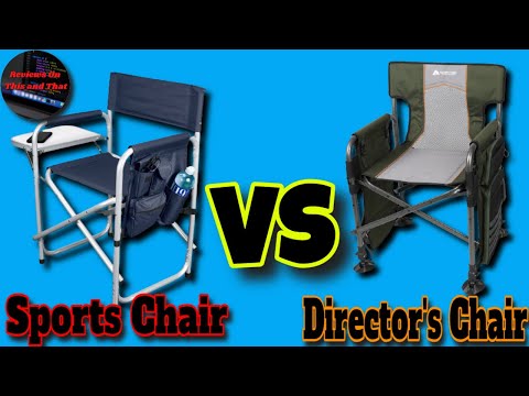 A Sports Folding Chair VS A Steel Director's Chair Comparison