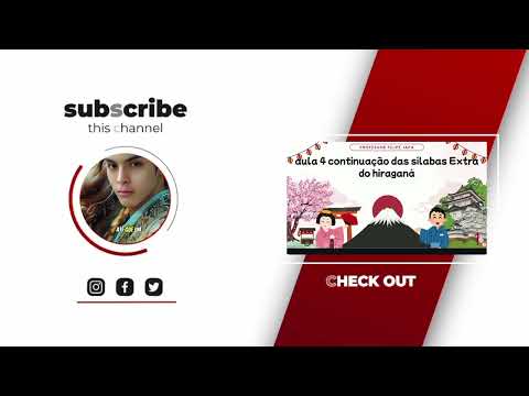 Recomendação do último vídeo do sistema de escrita hiraganá