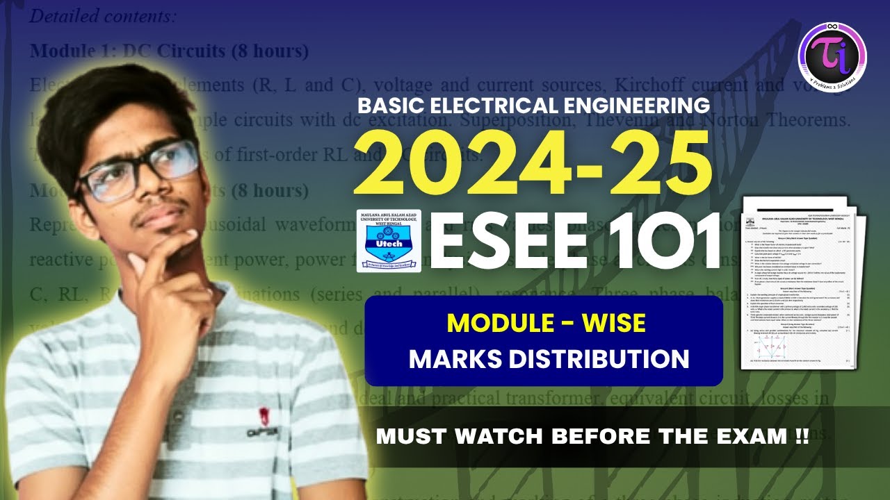 MAKAUT | Basic Electrical Engineering | ESEE 101 | 2024-25 | Question Paper Analysis