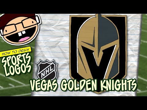 How to Draw the VEGAS GOLDEN KNIGHTS Logo (NHL) | Narrated Easy Step-by-Step Tutorial