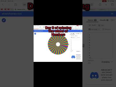 Day 3 of spinning the wheel of numbers 1-100 #number #wheelofnames