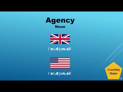 Agency meaning pronunciation and synonyms #shorts
