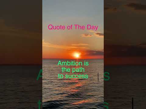 Quote - Ambition is the path to success #quotes #inspiration #motivation