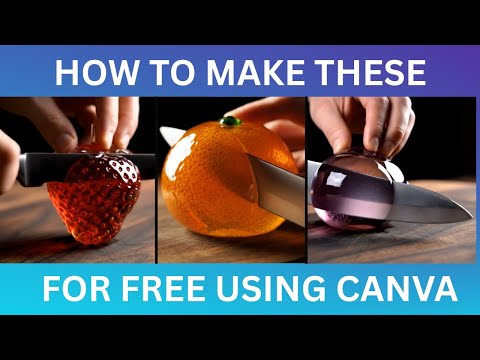 How to Make Viral AI Glass ASMR Videos with Canva for FREE!