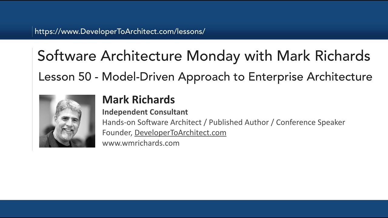 Lesson 50 - Model Driven Approach