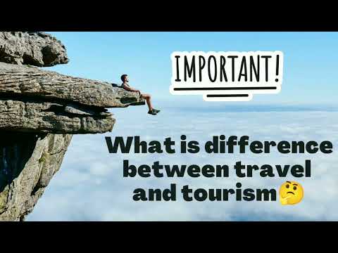 What is difference between travel and tourism 🤔 Must watch🧐 #youtube # shorts#tourism#travel#viral