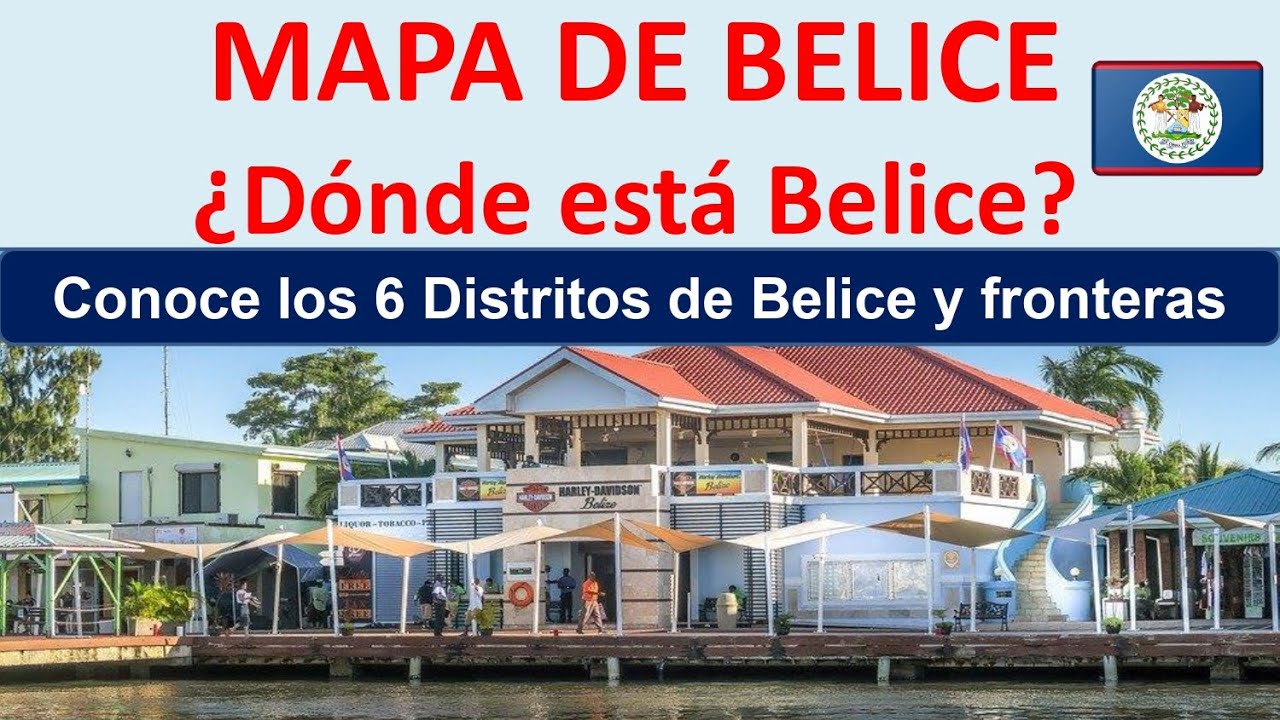 Mapa de Belice.