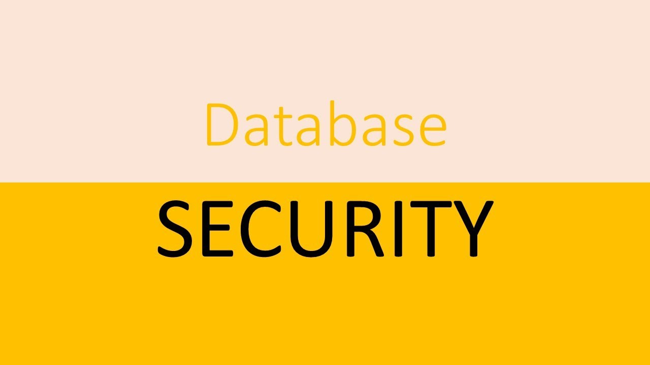 Topic Presentation (Database Security) assignment 2 ppt
