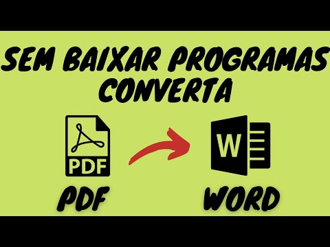 CONVERTER ARQUIVOS PDF PARA WORD ATUALIZADO 2021.