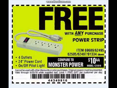 harbor freight free coupons