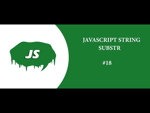 JavaScript String substr() OR Extract a Substring from a String - JavaScript Tutorial