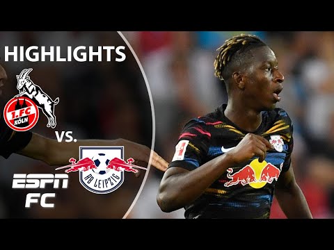 Amadou Haidara's header earns RB Leipzig a draw vs. Cologne | Bundesliga Highlights | ESPN FC