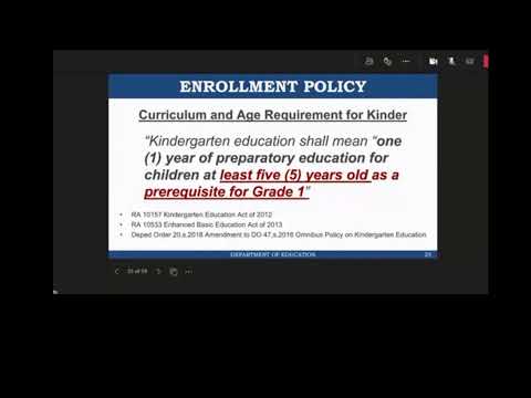 ENROLMENT POLICY (D.O. 03 s. 2018)