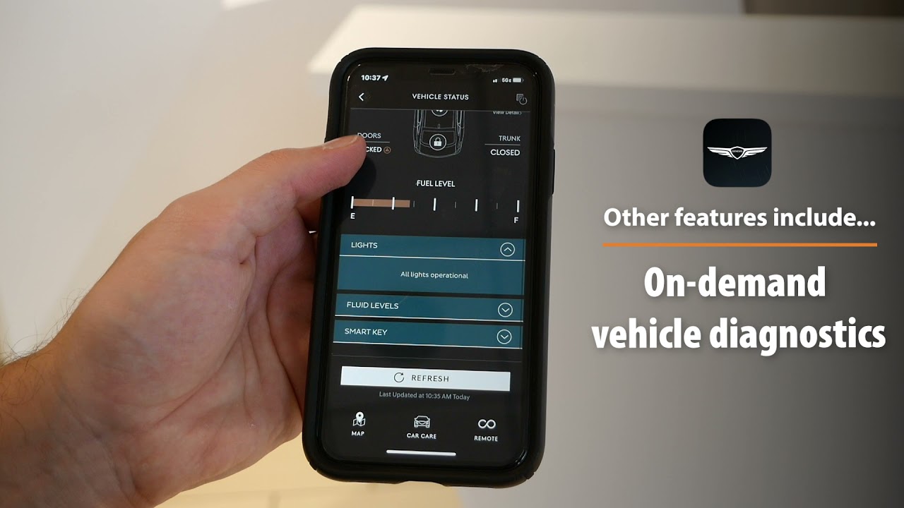 Genesis Intelligent Assistant Mobile App Overview - Available for Android & Apple.