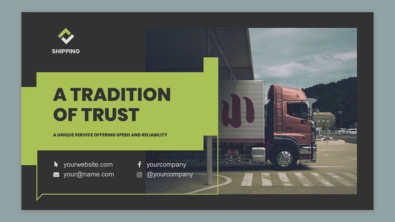 Shipping PowerPoint Presentation Template