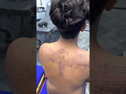 Angel Tattoo | Back Tattoo |Angel Wings Tattoo | Blue Heaven Tattooz | In Frame Keyur Patel