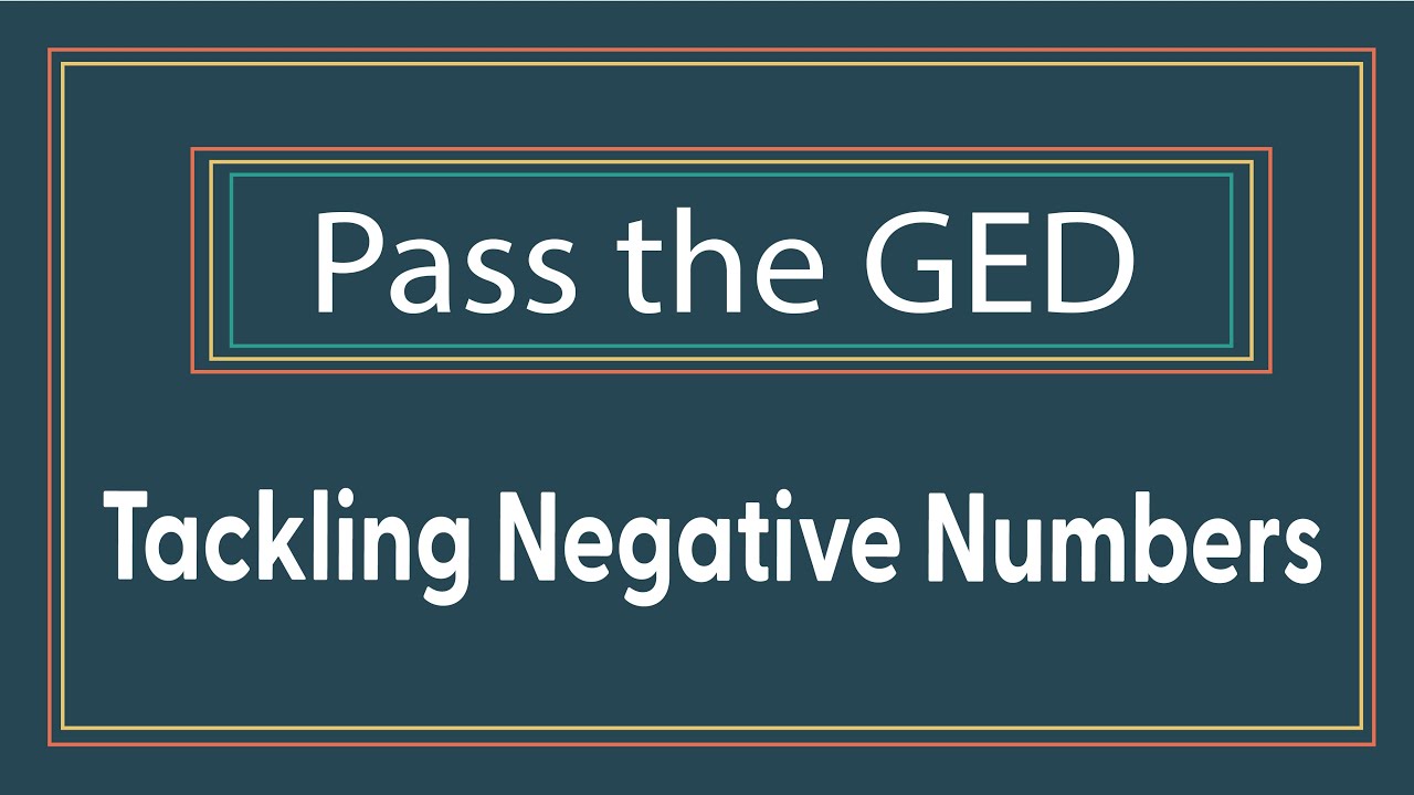 Tackling Negative Numbers