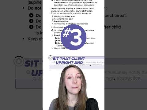The 4 D’s of Epiglottitis You Must Know for the NCLEX!🧐 #NCLEX #nursingstudent #nursingschool
