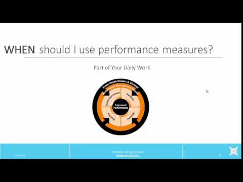 Performance Measures in Public Health