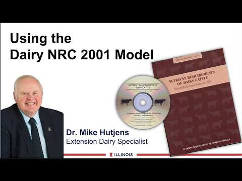 Using the Dairy NRC 2001 Model