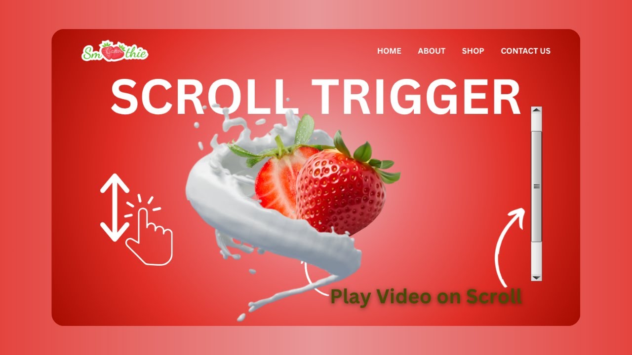 Play Video on Scroll Using HTML, CSS & JavaScript | GSAP ScrollTrigger Tutorial