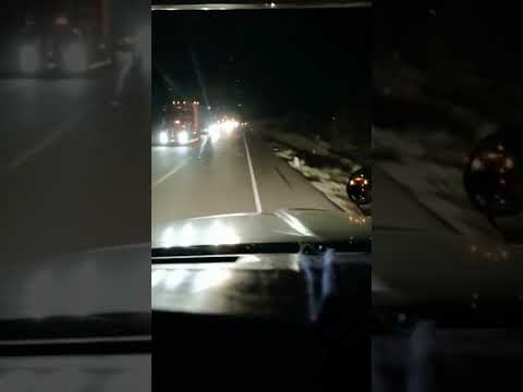 La cola de camiones en aduana San Emeterio Sonora