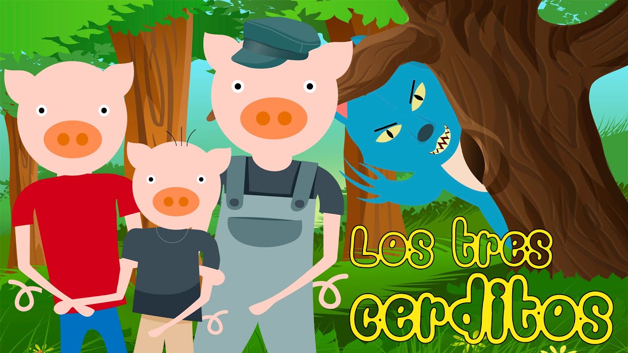 Los tres cerditos – Cuentos cortos infantiles -  Cuentos animados en español