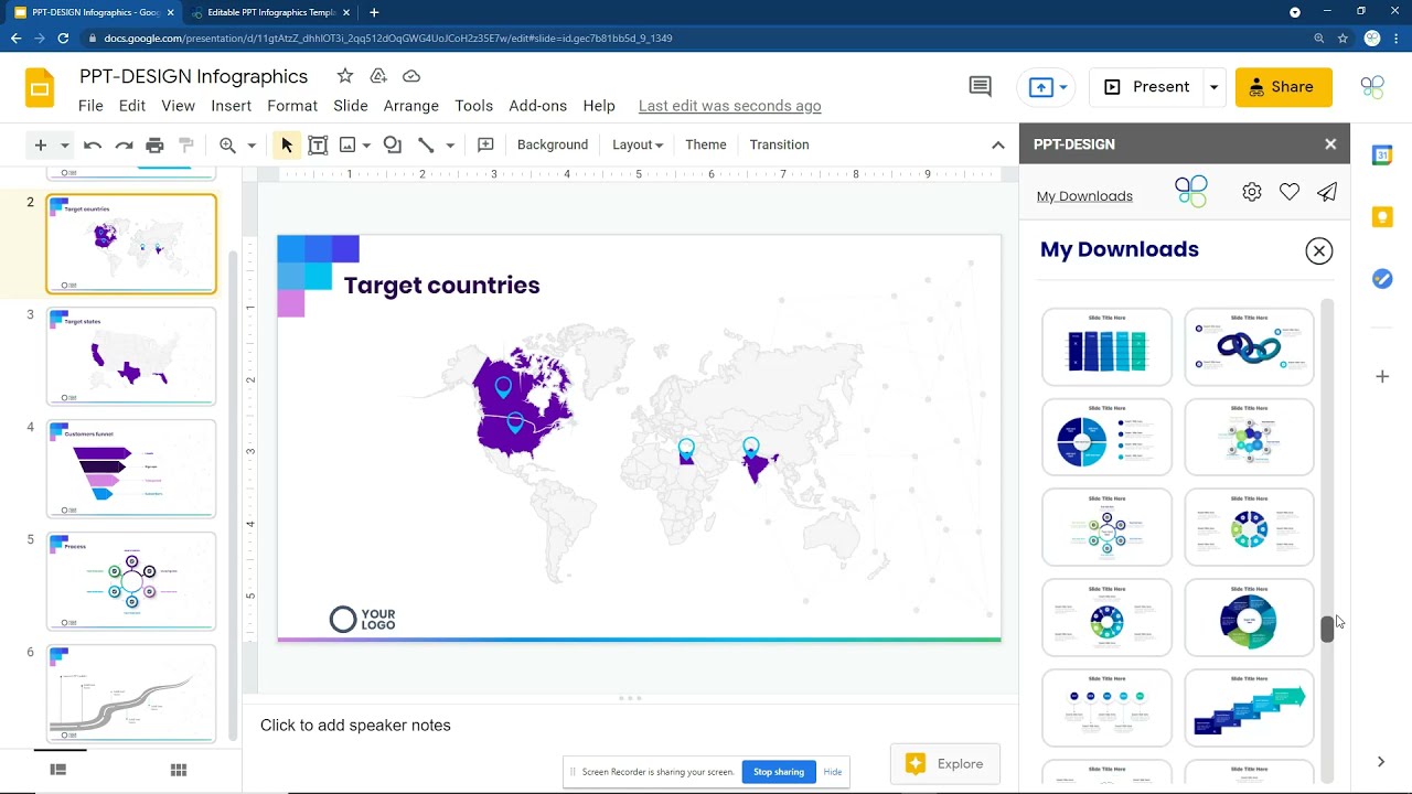 Google Slides infographics solution