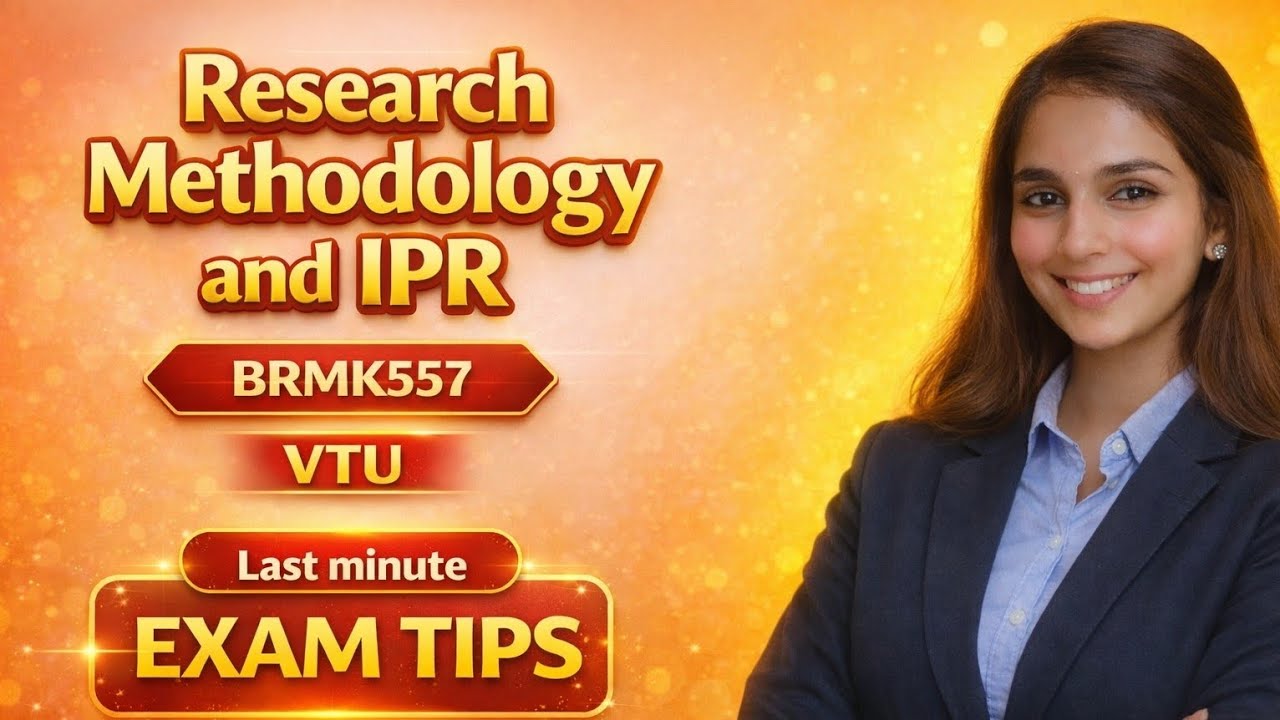 Research Methodology and IPR|BRMK557|exam tricks|VTU|important questions|MQP|PYQ|EDUYODHA