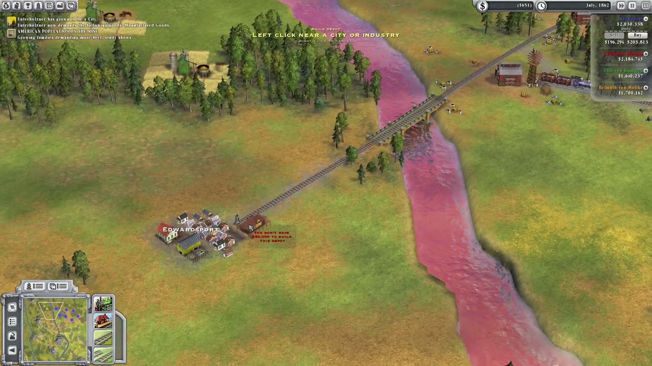 Sid Meier's Railroads! vs 3 AI on Hardest Difficulty