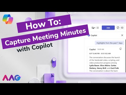 How to use Copilot to keep meeting minutes and action points