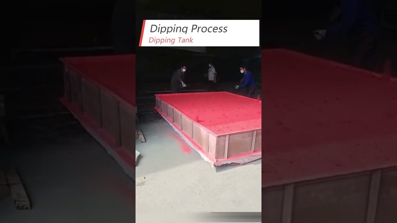 Thermoplastic Powder Coating Dipping Process Fluidized Bed Dip Tank Automatic Dip Line pecoat.com