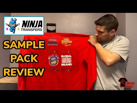 NINJA TRANSFERS sample pack (Review) DTF TRANSFERS