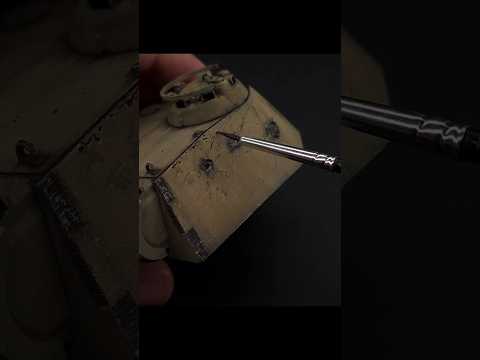 Chipping method ????️ #miniature #diy #tank#ww2 #berlin #war