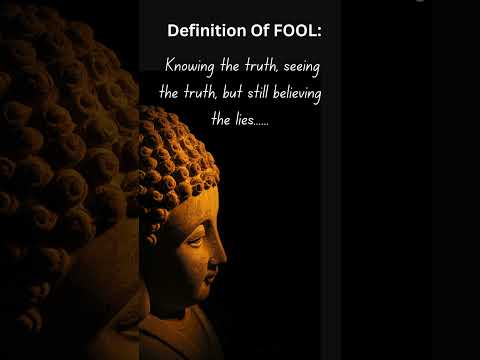 The Definition of a Fool: Knowing the Truth, Yet Believing the Lies #short