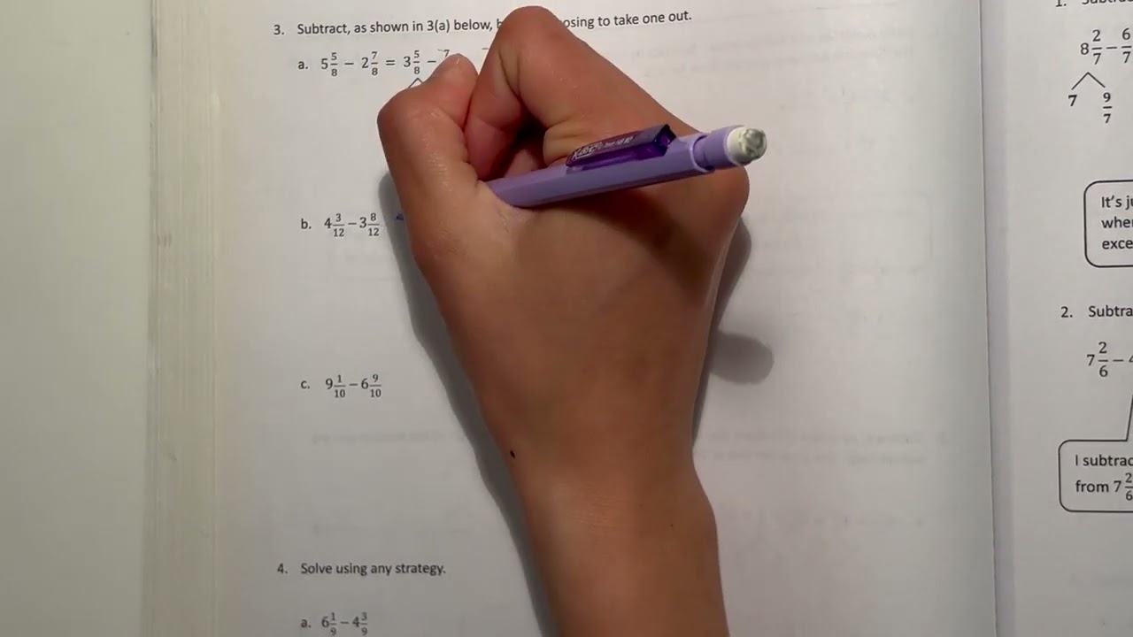 Eureka Math Grade 4 Module 5 Lesson 33 | #mathwithaubrey #homework